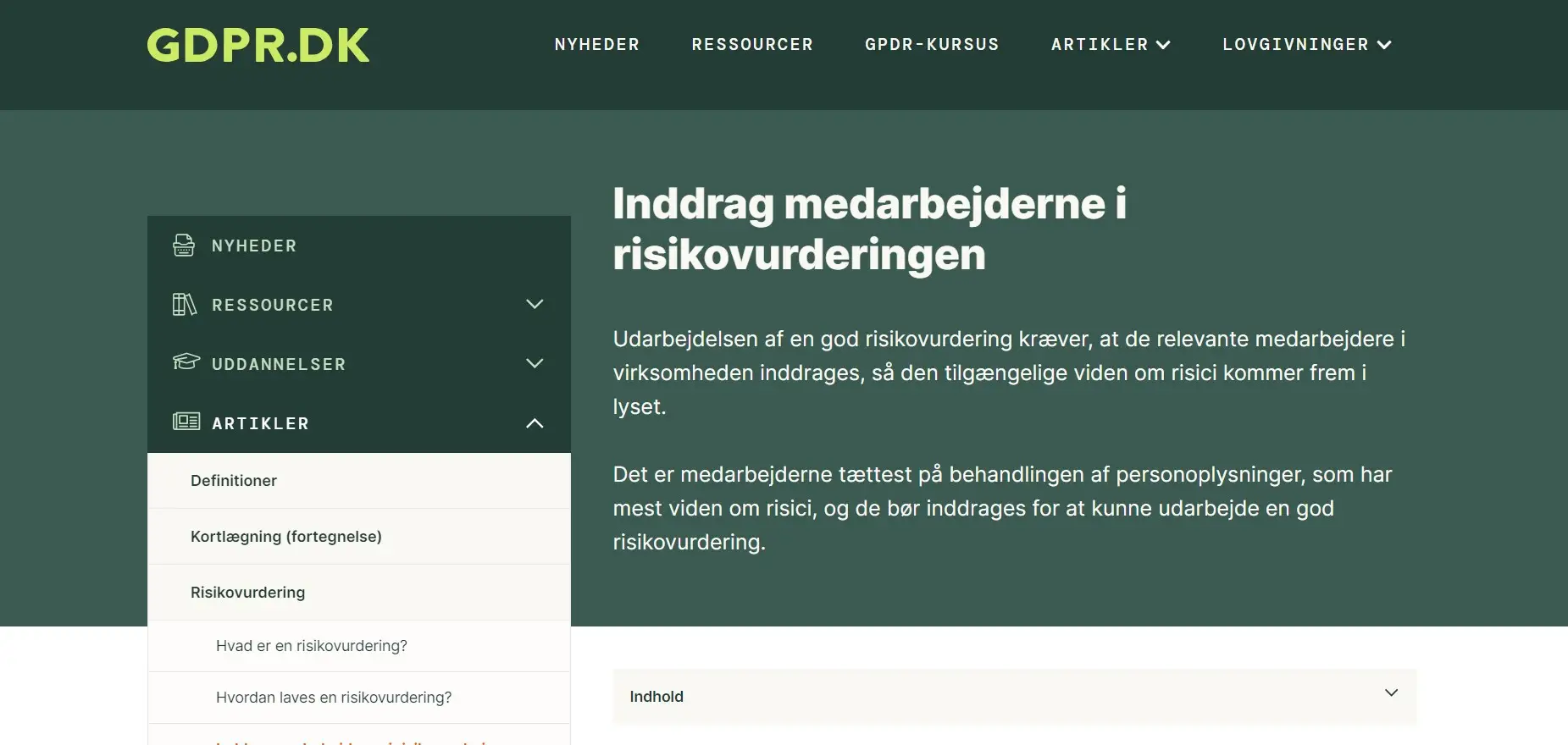 Involver Medarbejdere i Risikovurdering - GDPR.DK