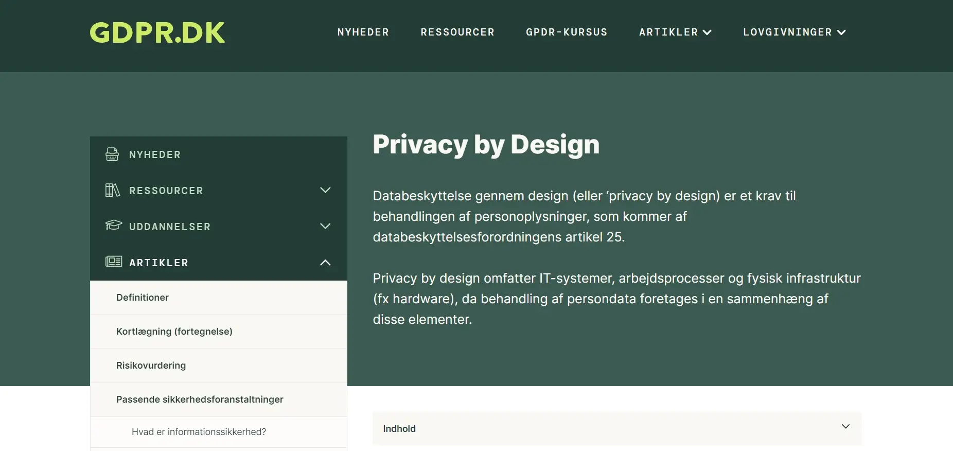 Privacy by Design - GDPR.DK