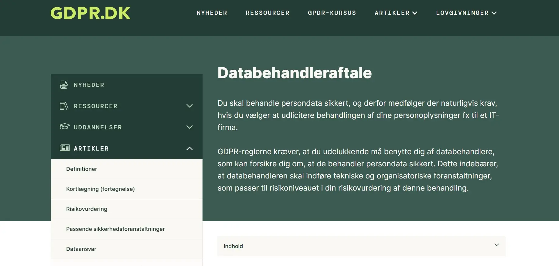 Databehandleraftale Guide - GDPR.DK